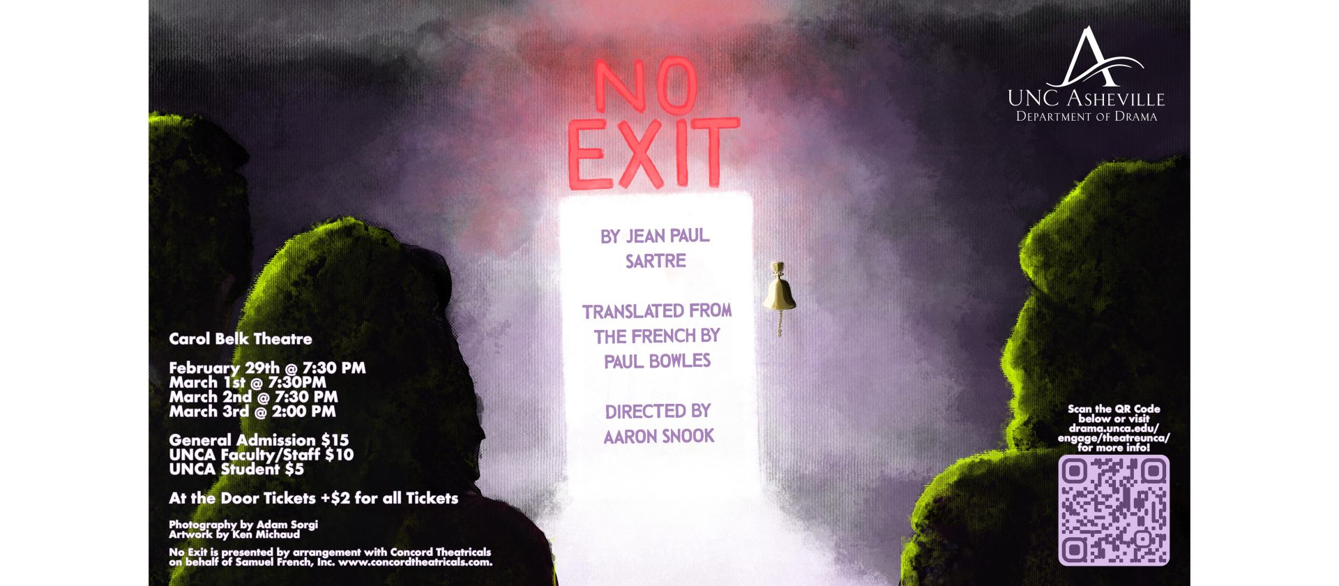 TheatreUNCA Presents Existentialist Play “No Exit” - News And Events ...
